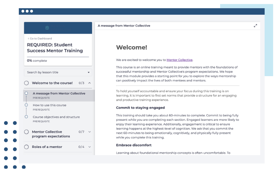 Participant Training - Setting Mentorships Up for Success – Mentor ...