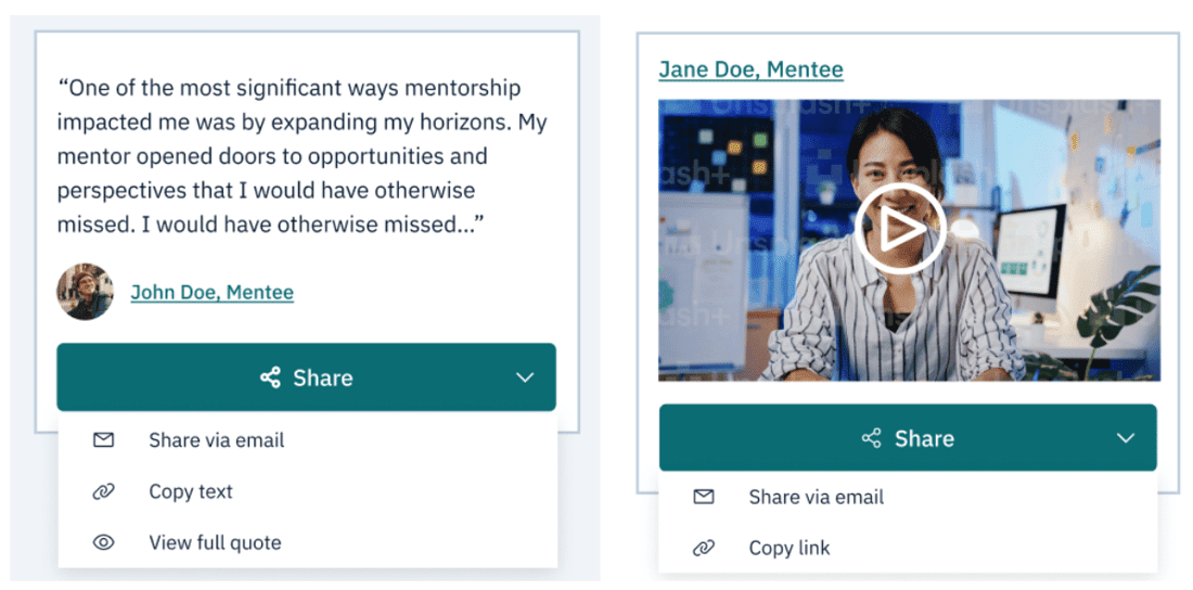 October 2023 Product Update | View and Share Mentorship Stories Today – Mentor Collective